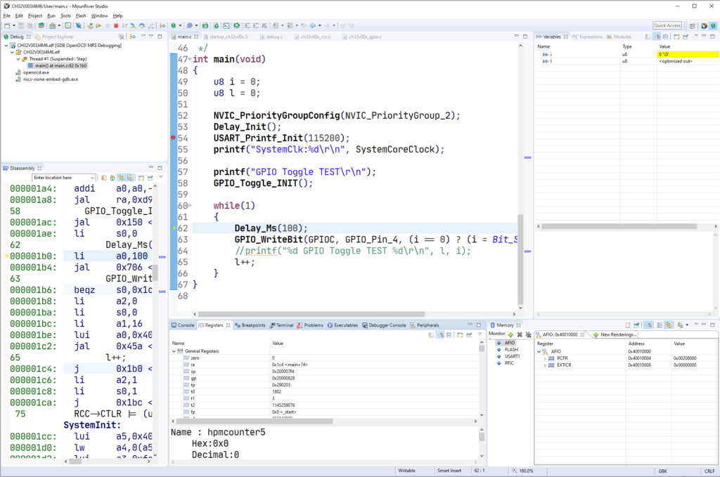 MounRiver Studio กับการ Debug Peripheral - MAKER WITAWAT