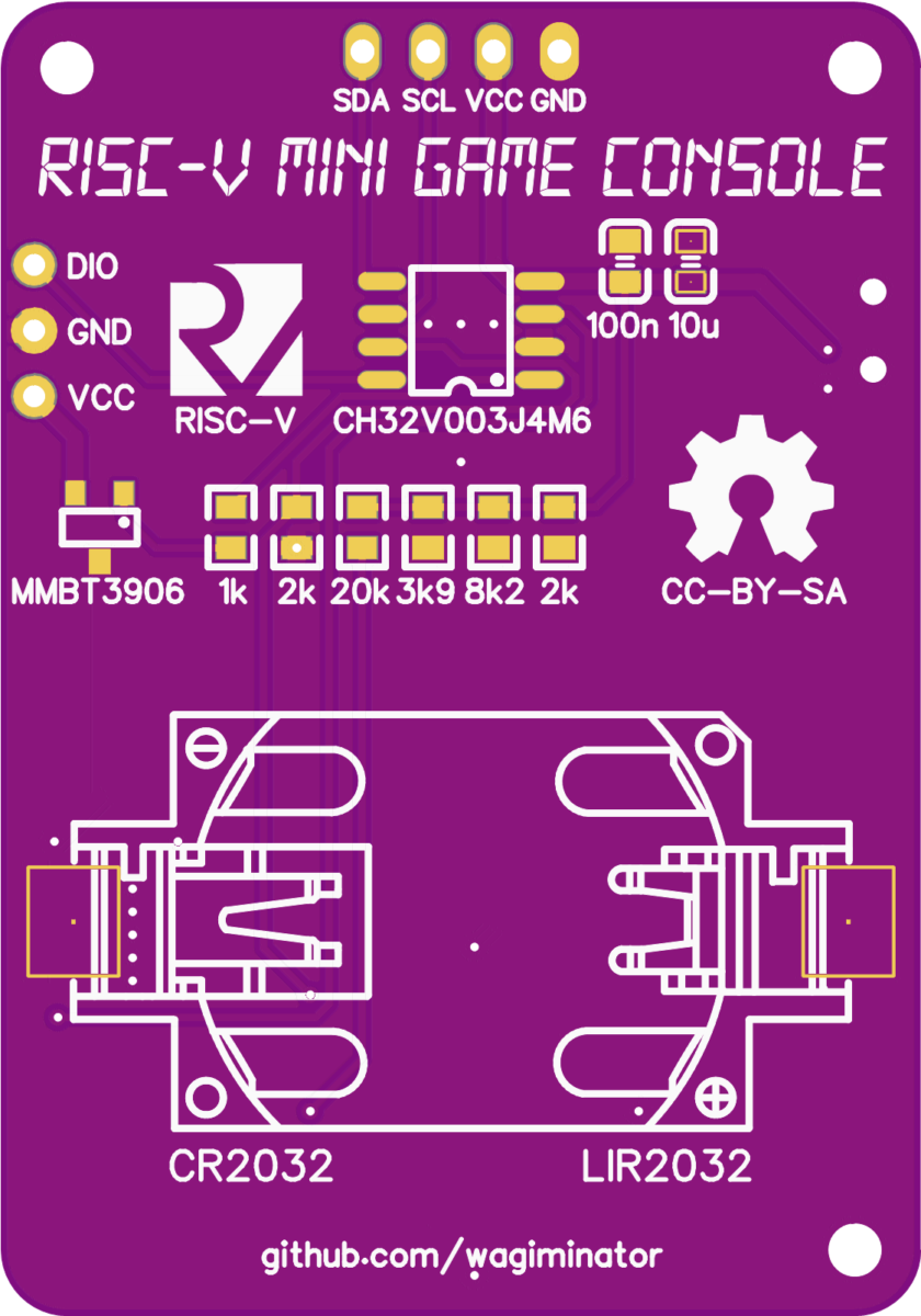 [CH32V003] RISC-V Mini Game Console Opensource - MAKER WITAWAT
