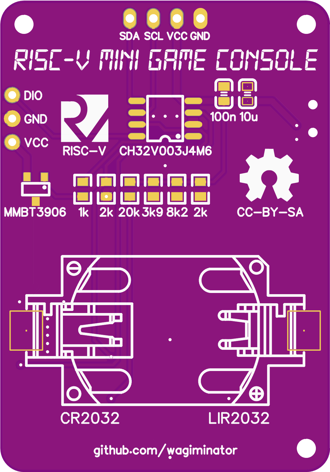 [CH32V003] RISC-V Mini Game Console Opensource - MAKER WITAWAT