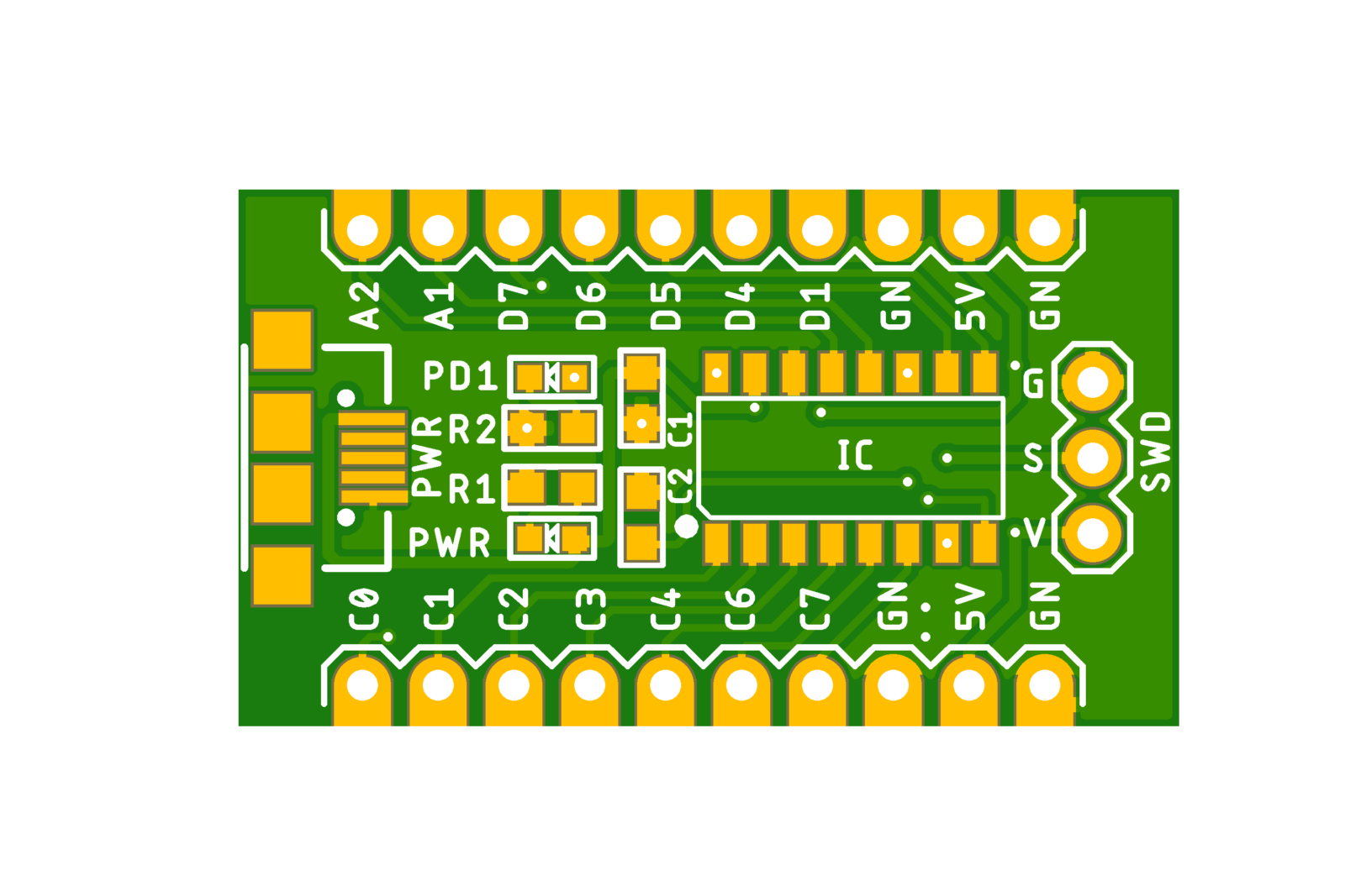 EAGLE PCB CH32V003A4M6 Board MAKER WITAWAT eagle-pcb-ch32v003a4m6-board-maker-witawat
