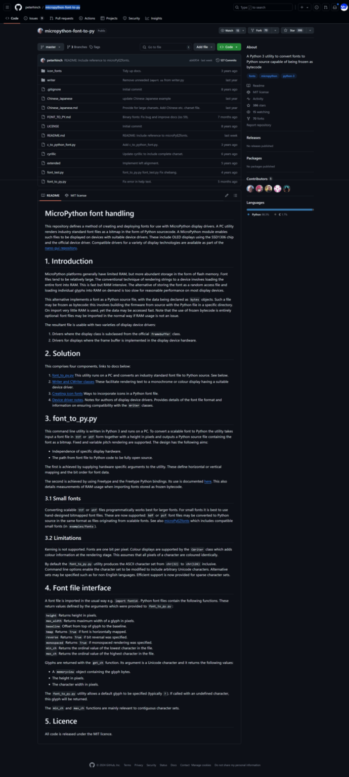 [MicroPython] จัดการ font ภาษาไทย และ ขยายขนาด font - MAKER WITAWAT