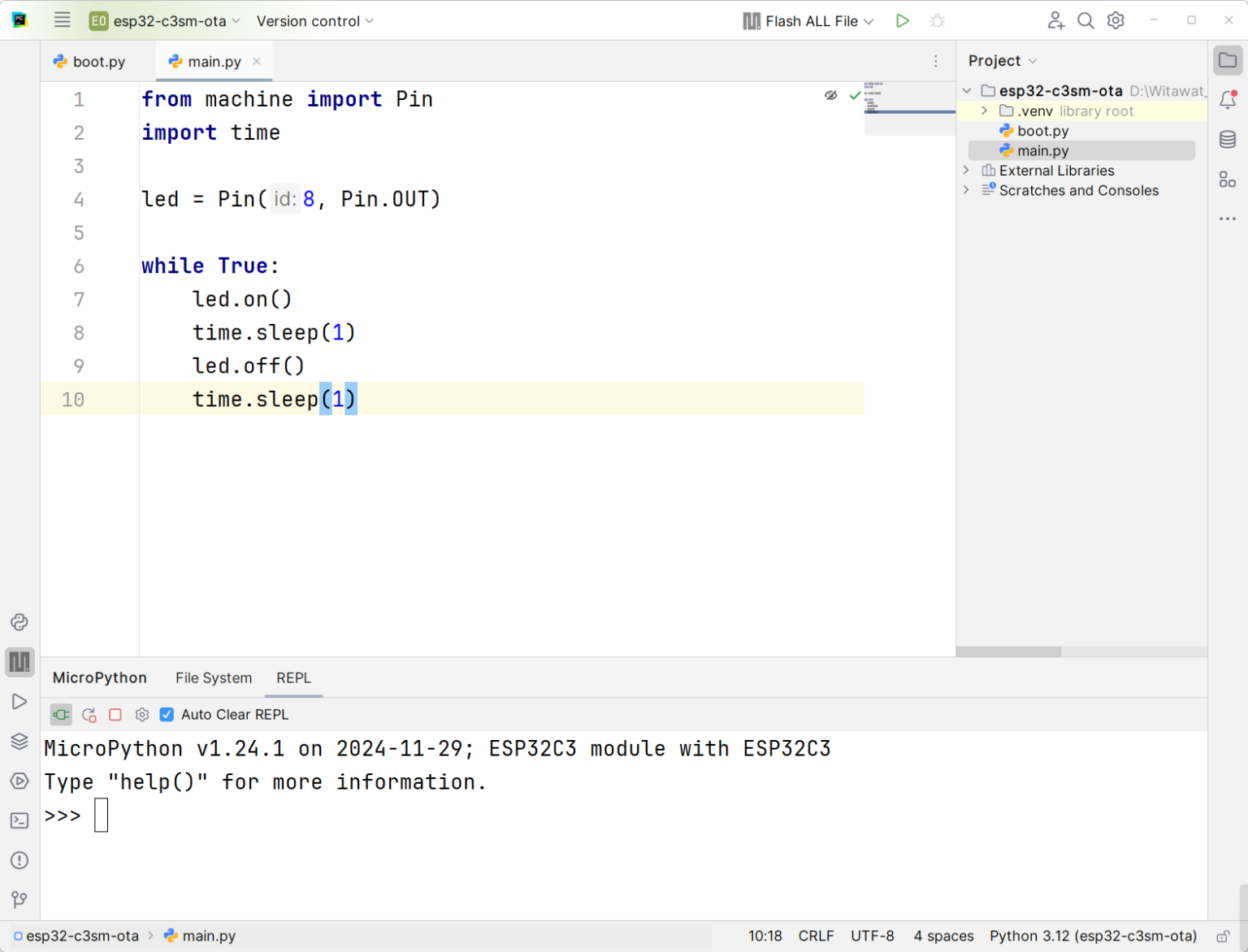 [MicroPython] วิธีใช้งาน Micro Python version ใหม่ บน Pycharm 2024.3.11 - MAKER WITAWAT